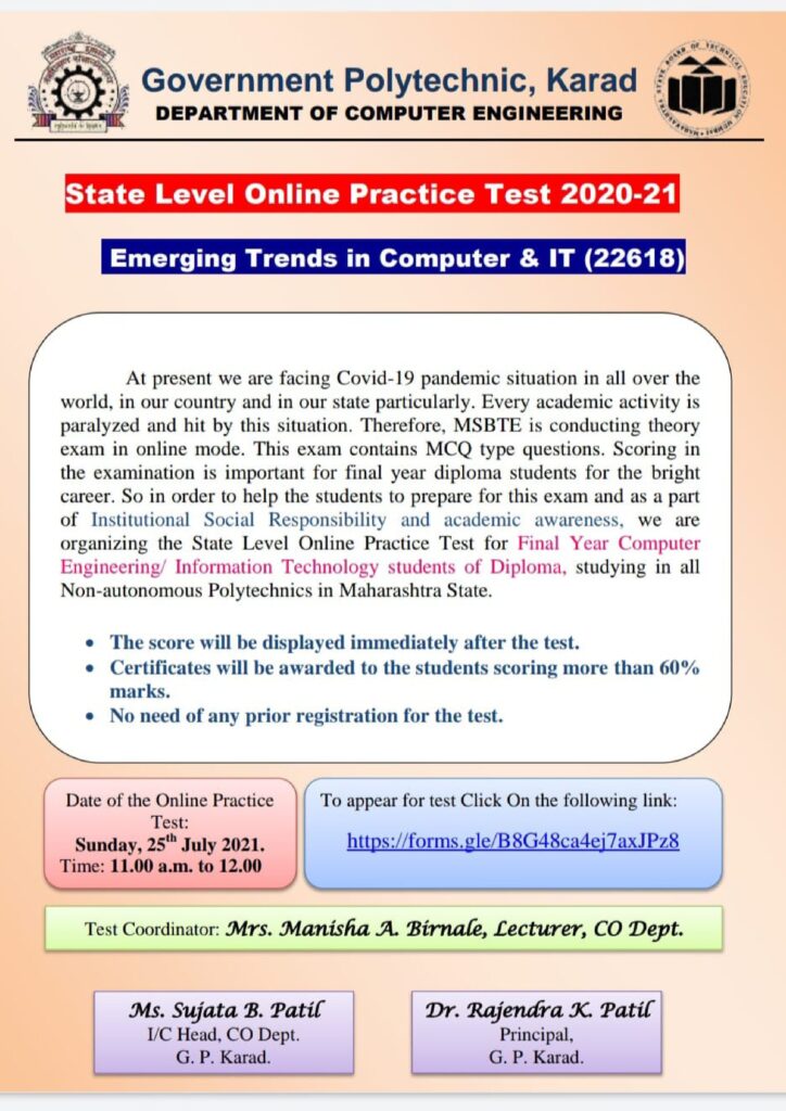 ETI_PracticeTest_Leaflet – Department Of Computer Engineering